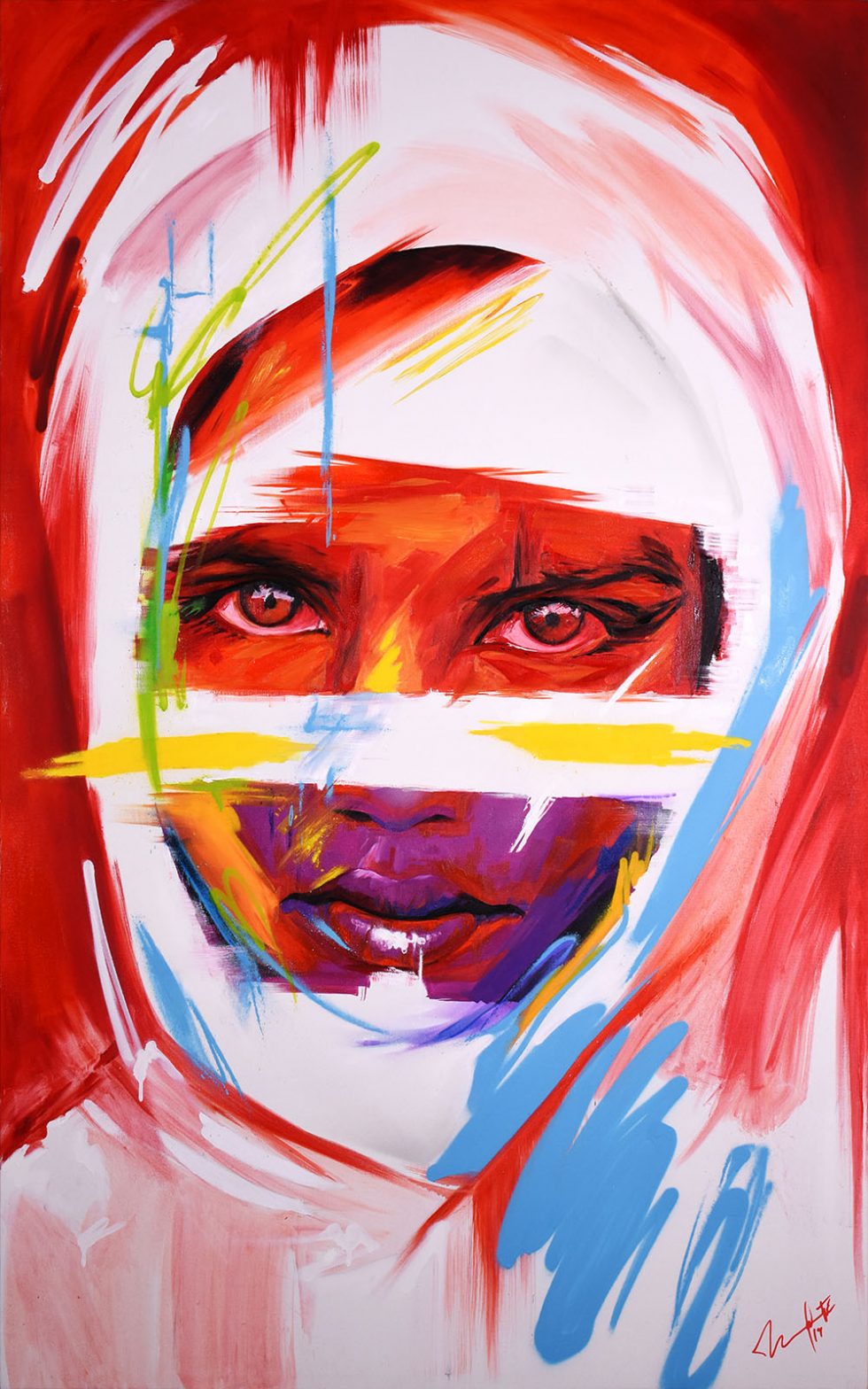 Urban art 2019 Series "Ortostatos" by Manomatic (7 canvas)