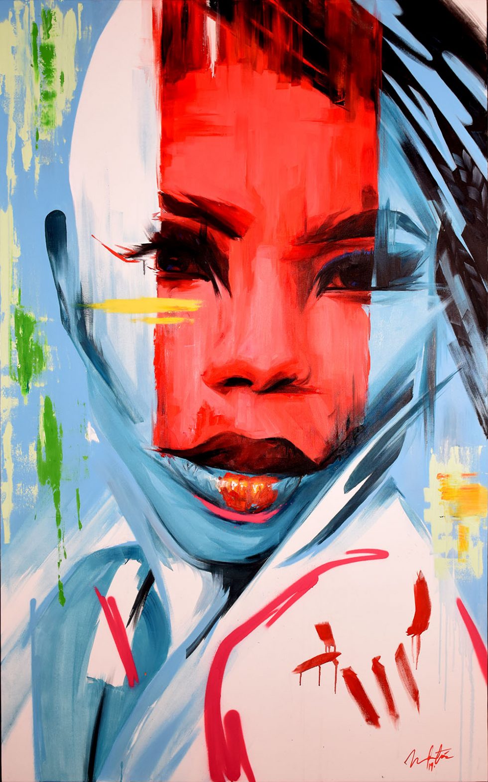 Urban art 2019 Series "Ortostatos" by Manomatic (7 canvas)