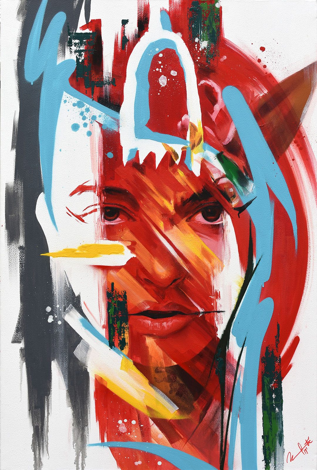 Urban art 2019 Series "Ortostatos" by Manomatic (7 canvas)